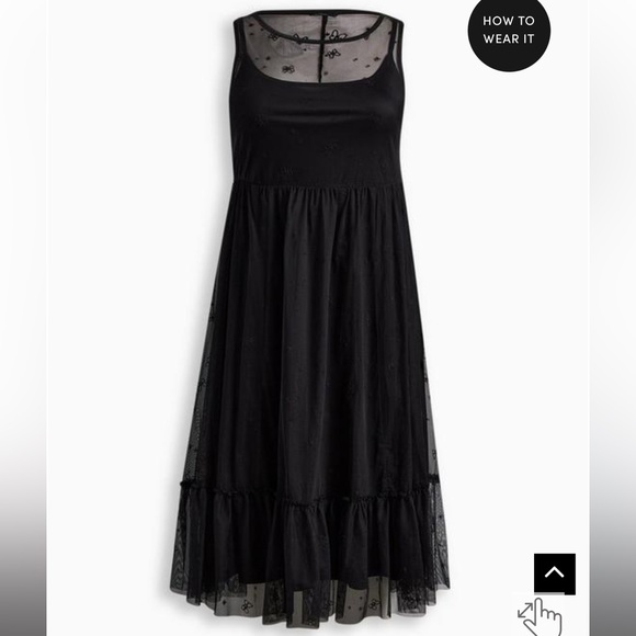 torrid | Dresses | Torrid Disney Minnie Mouse Maxi Sheer Mesh Layering ...